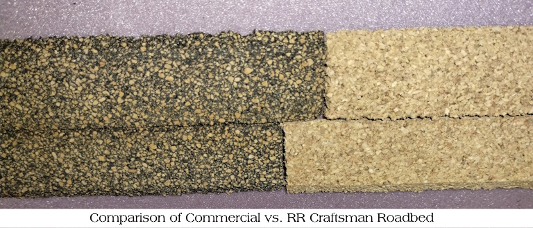 RR Craftsman Store. O Scale cork roadbed